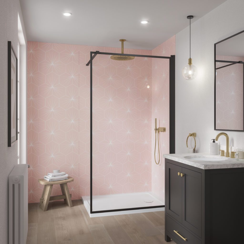 Pink Shower Wall Panels - Explore Our Range of Colours | Showerwall
