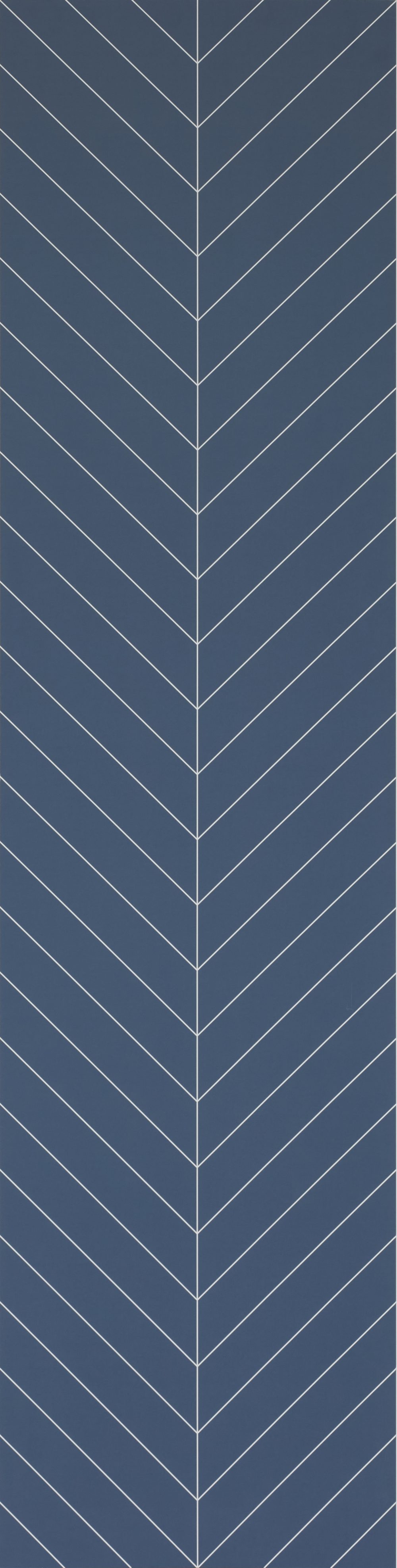 Nordic Blue Chevron Tile Wall Panel