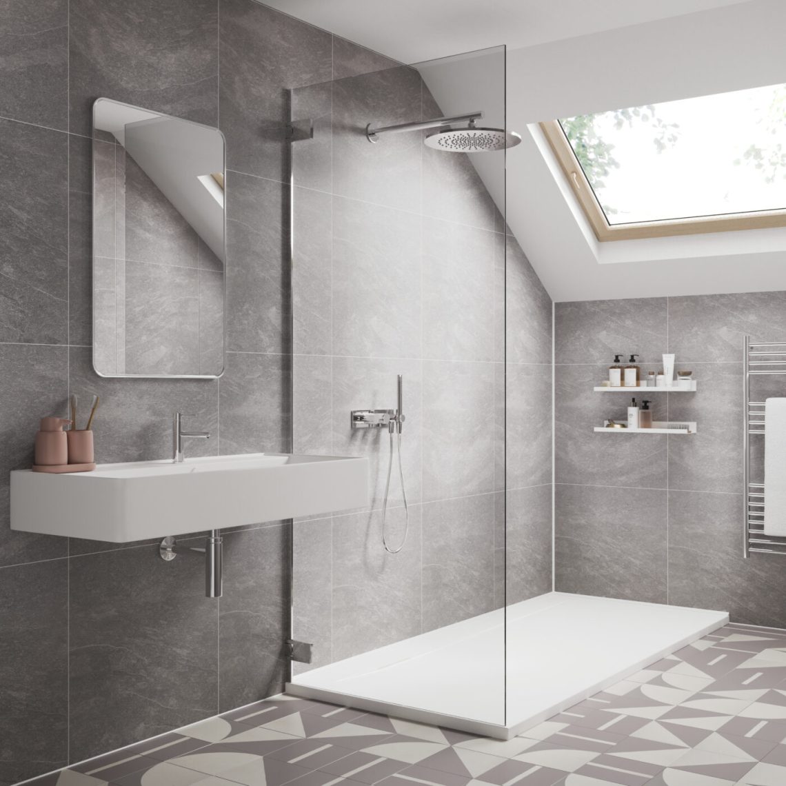 Natural Slate Bathroom Wall Panels